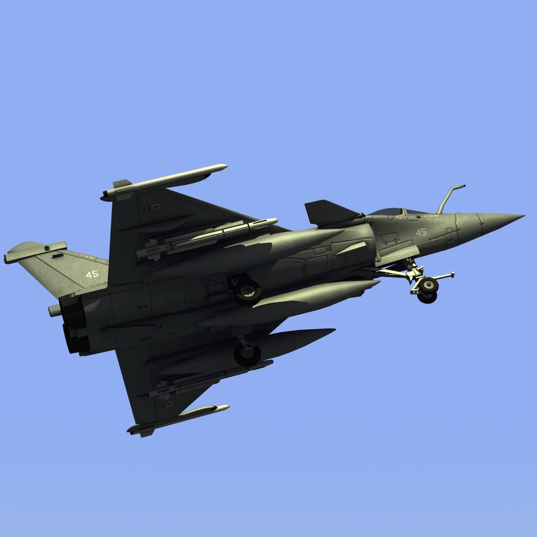 3d French Navy Rafale M Model