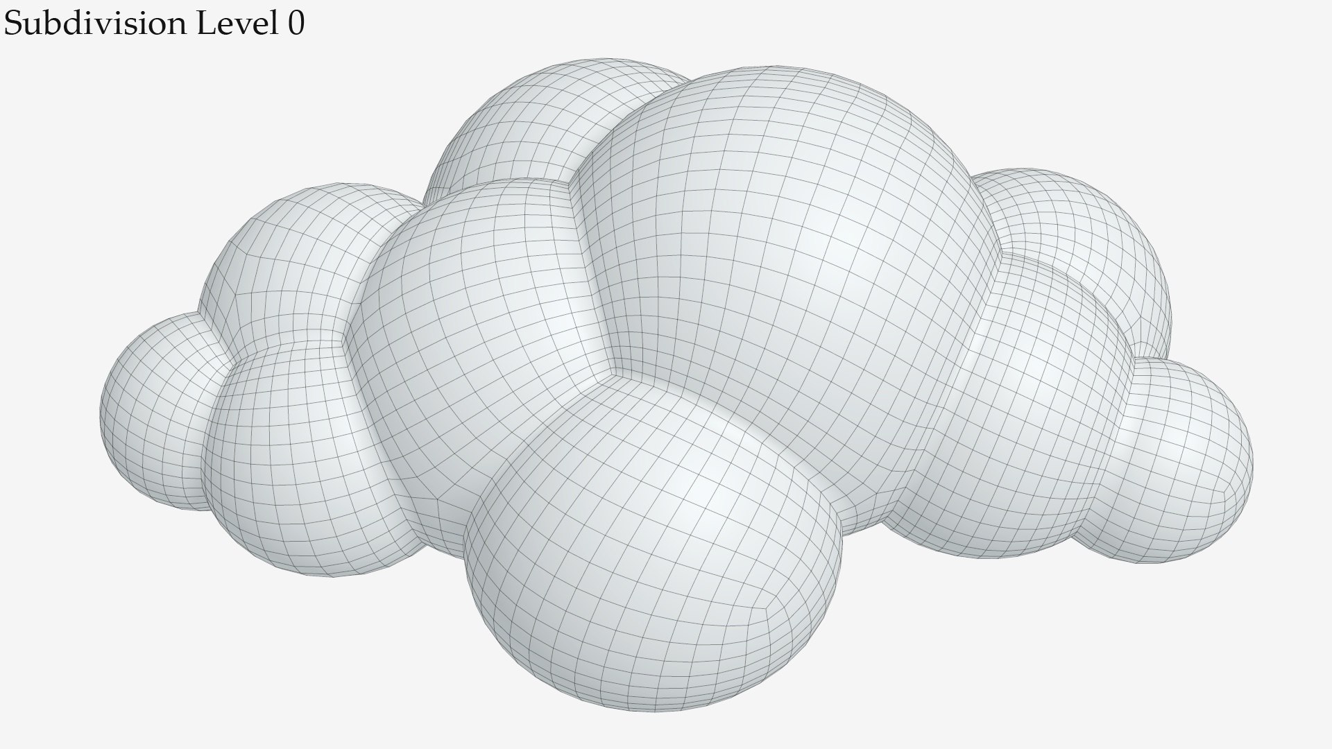 Cartoon Cloud 1 3D model - TurboSquid 1870821