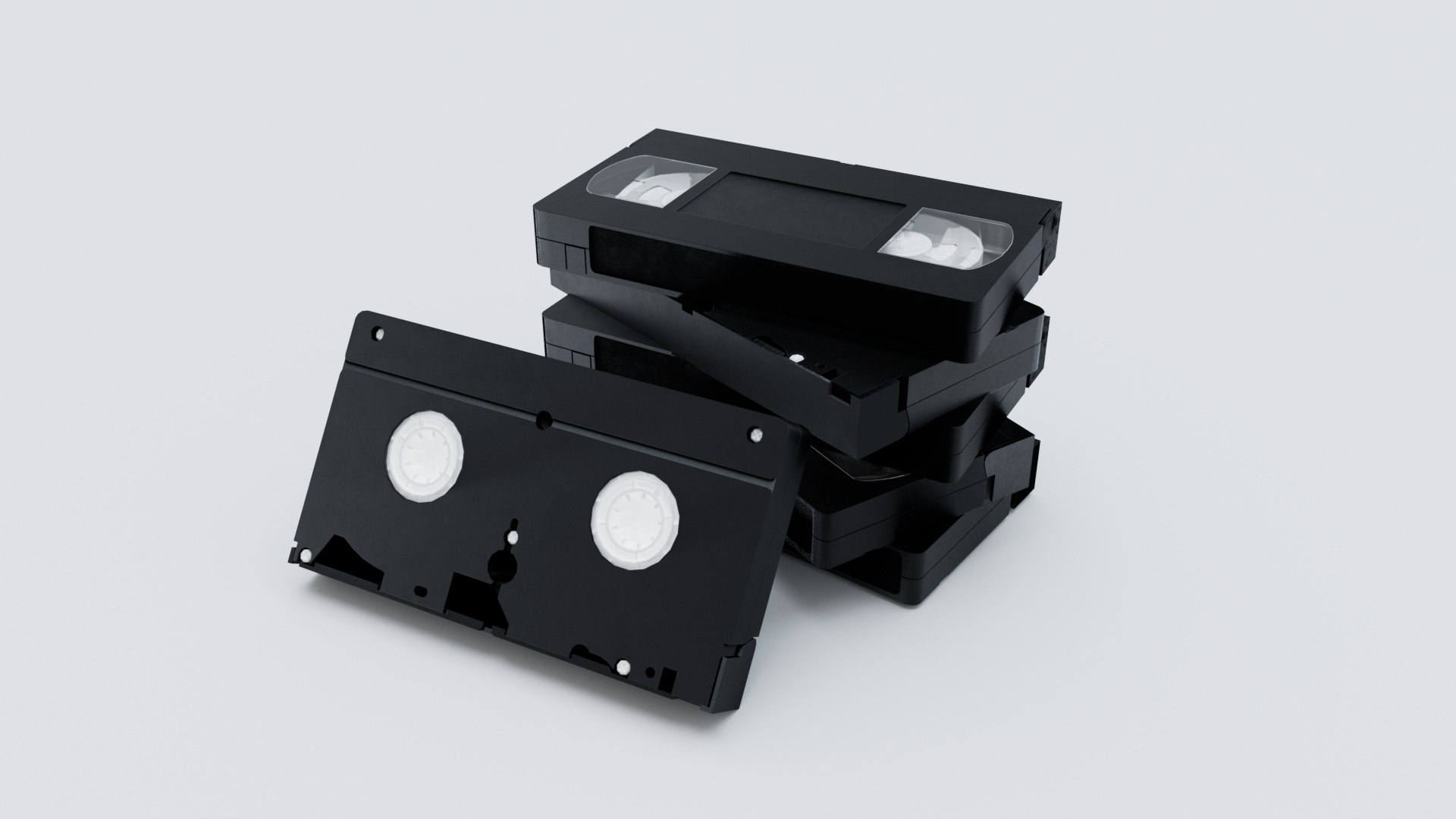 VHS Video Tapes Stacked - 3D Asset Model - TurboSquid 1772722