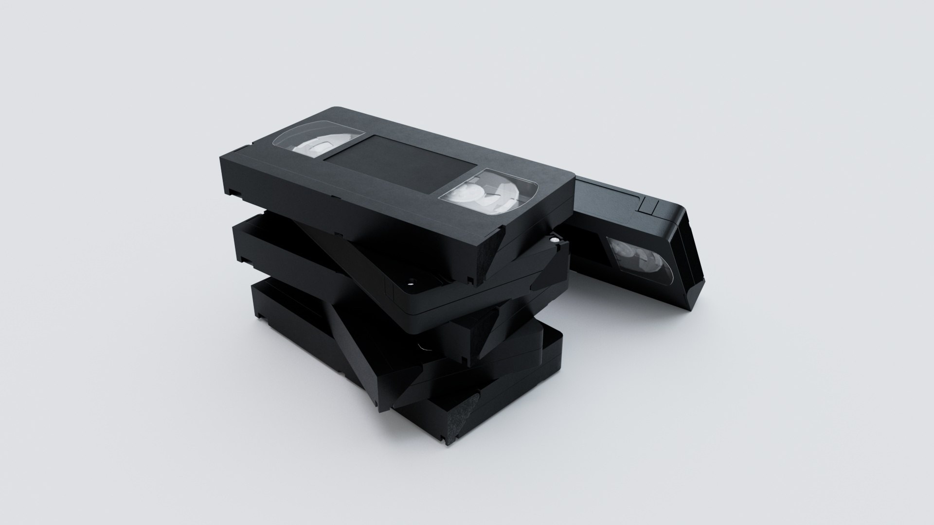 VHS Video Tapes Stacked - 3D Asset Model - TurboSquid 1772722