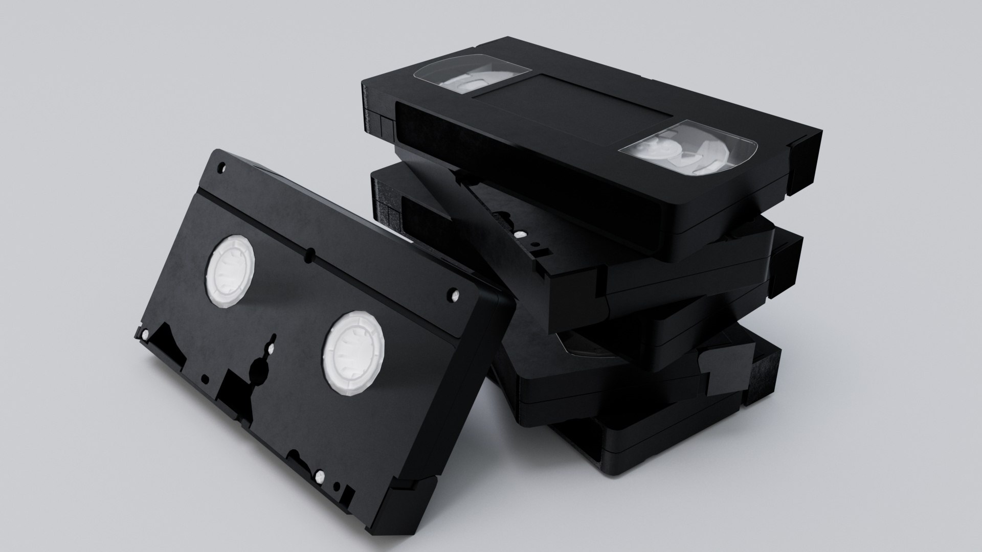 VHS Video Tapes Stacked - 3D Asset Model - TurboSquid 1772722