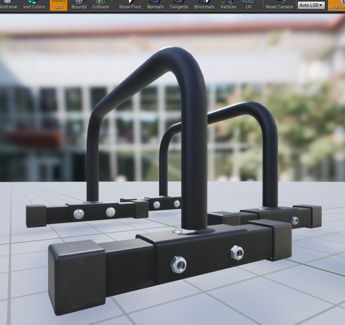 Parallettes 3D Model - TurboSquid 1263026