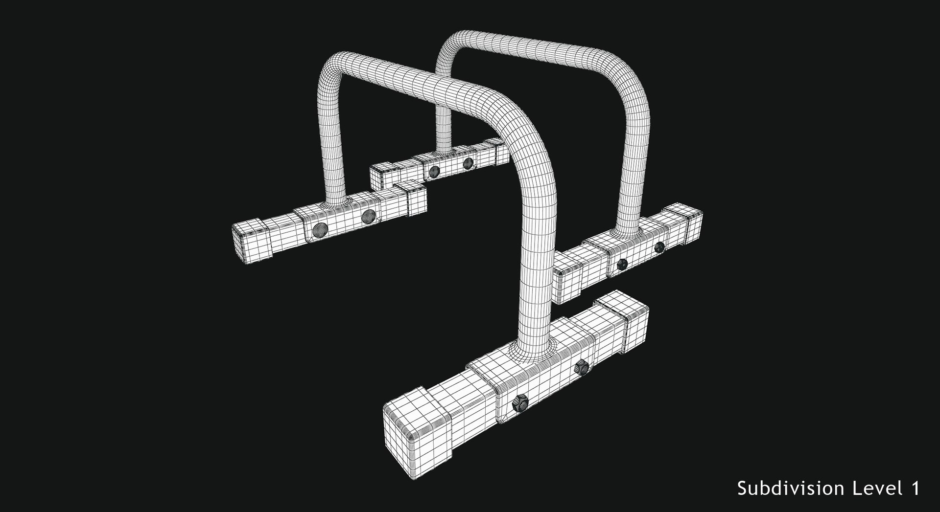 Parallettes 3D Model - TurboSquid 1263026