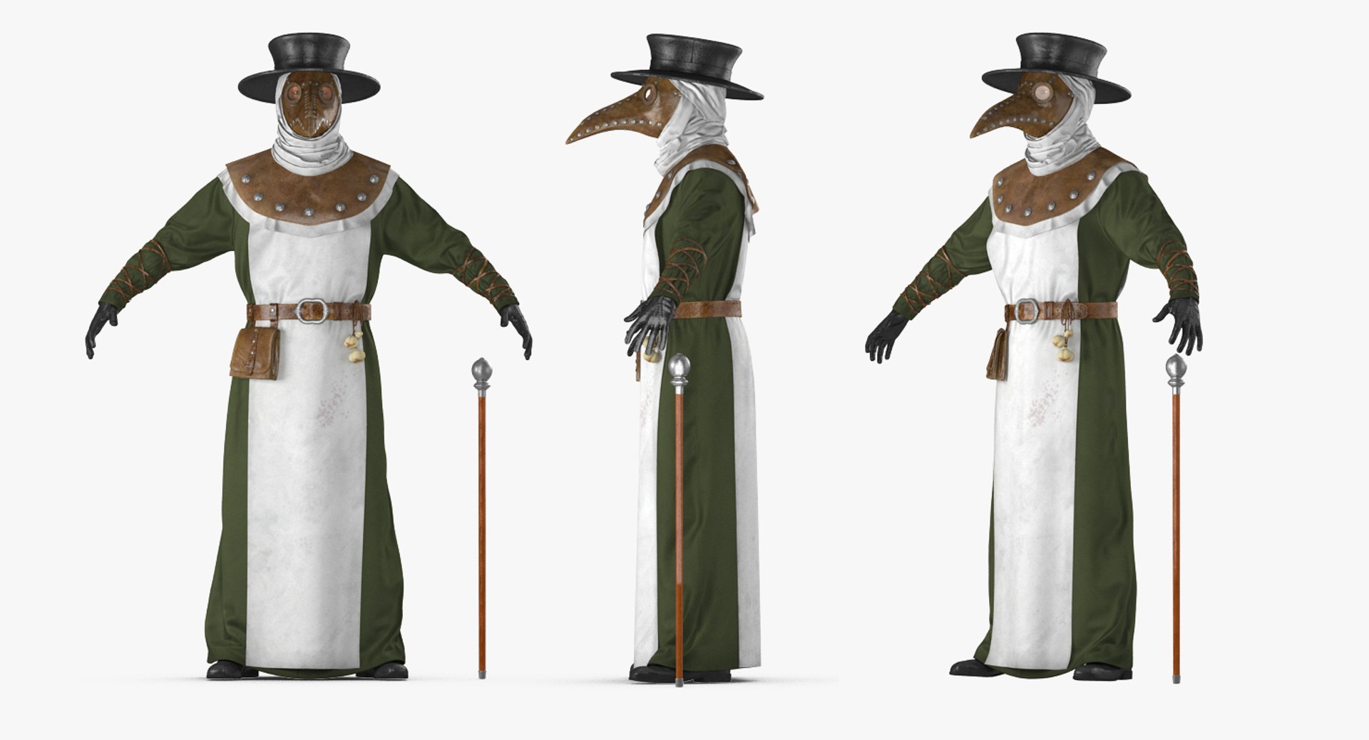 3D Plague Doctor Model - TurboSquid 1173965