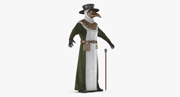 3D plague doctor model - TurboSquid 1173965