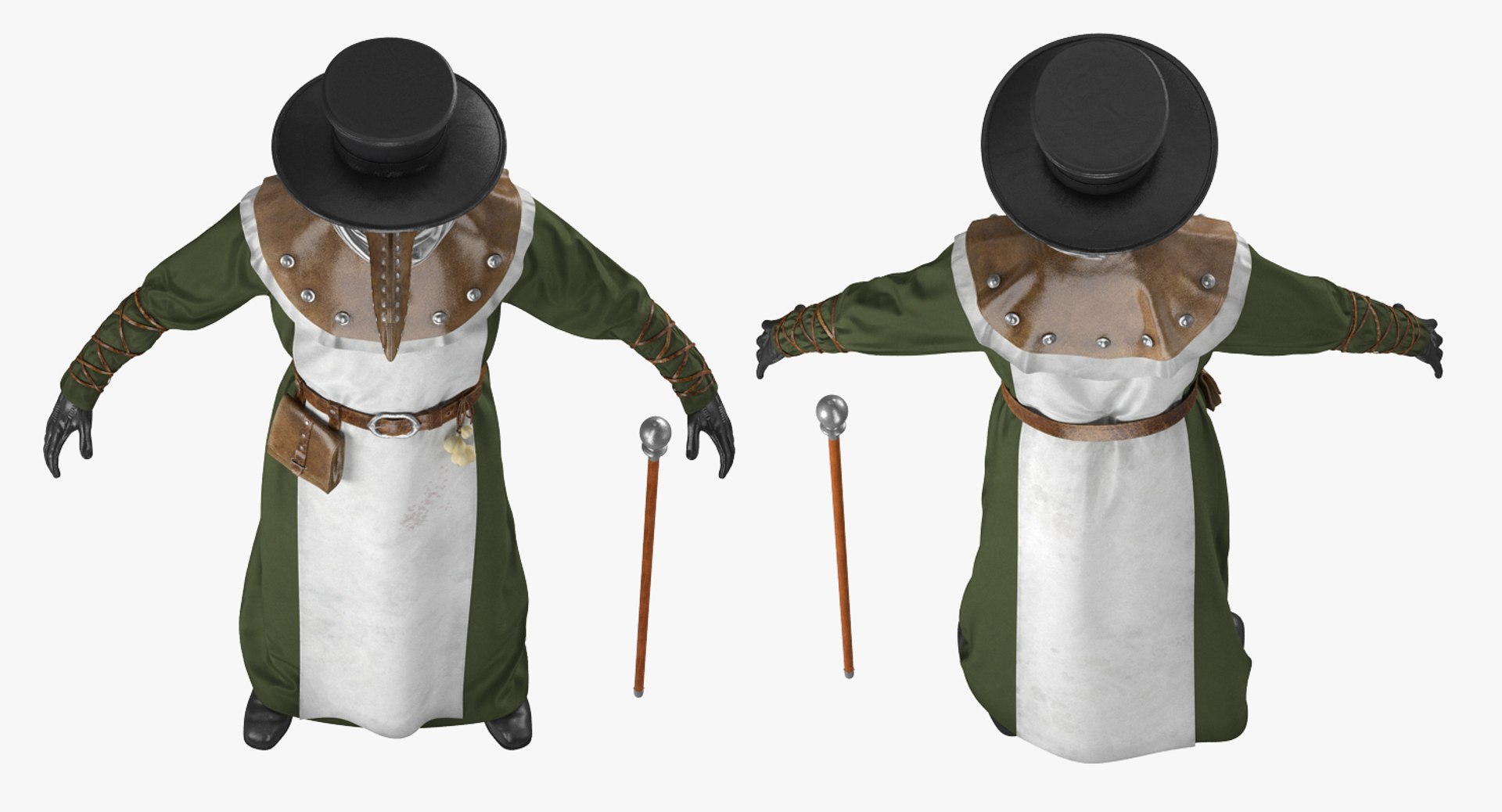 3D Plague Doctor Model - TurboSquid 1173965