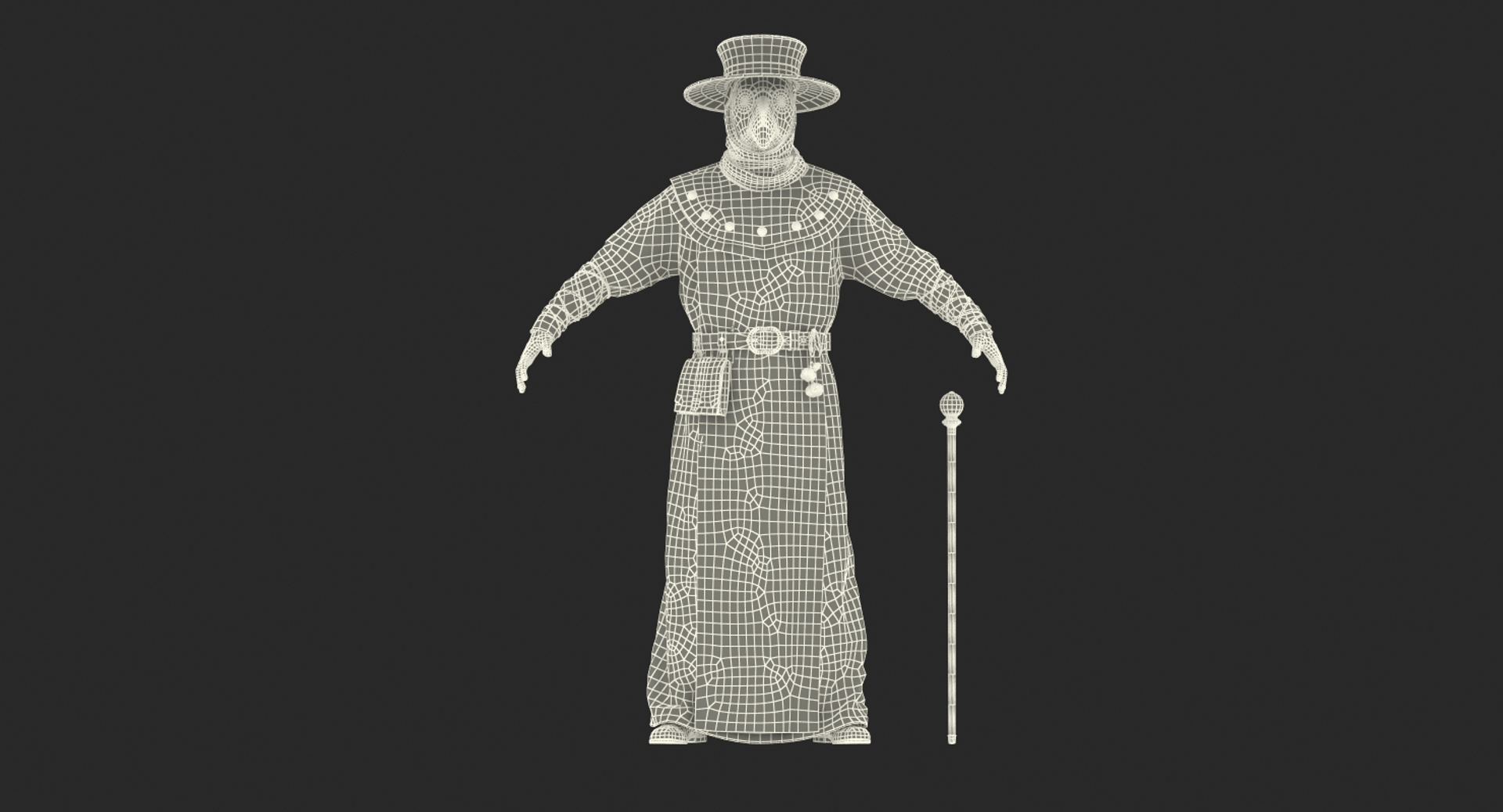 3D Plague Doctor Model - TurboSquid 1173965
