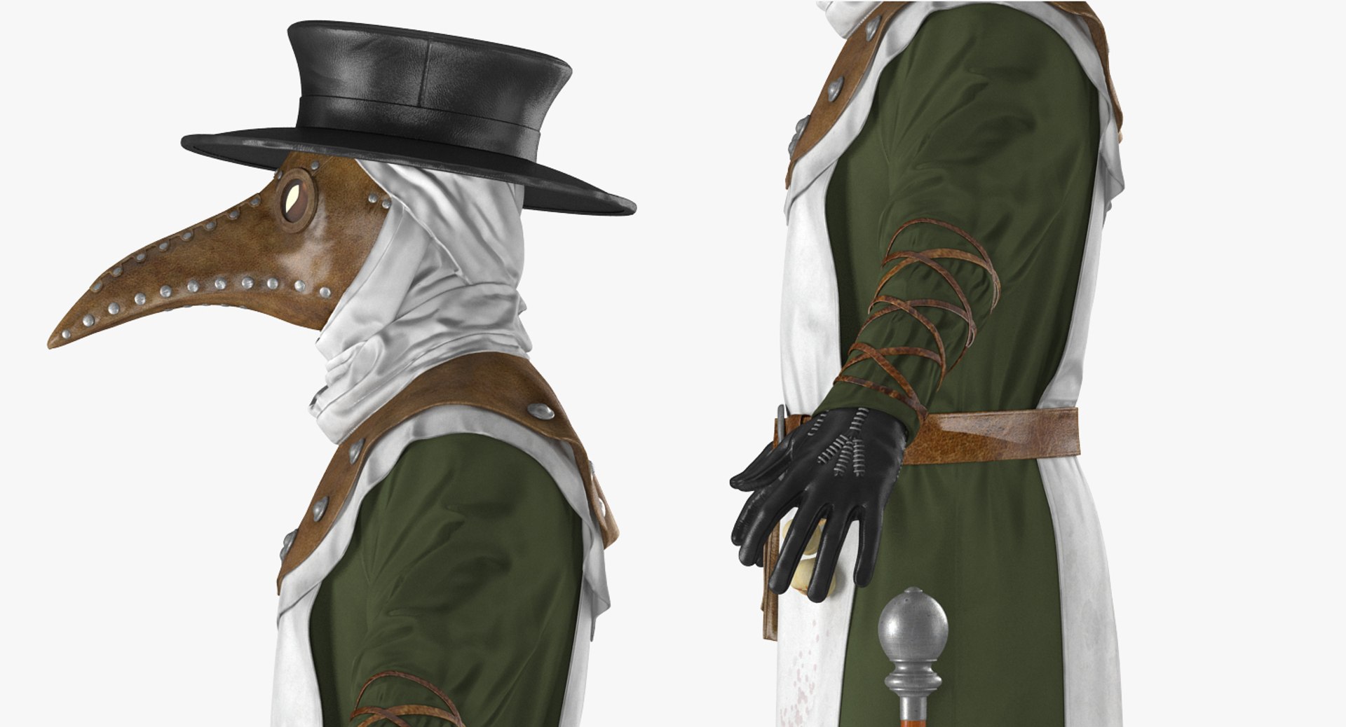 3D Plague Doctor Model - TurboSquid 1173965