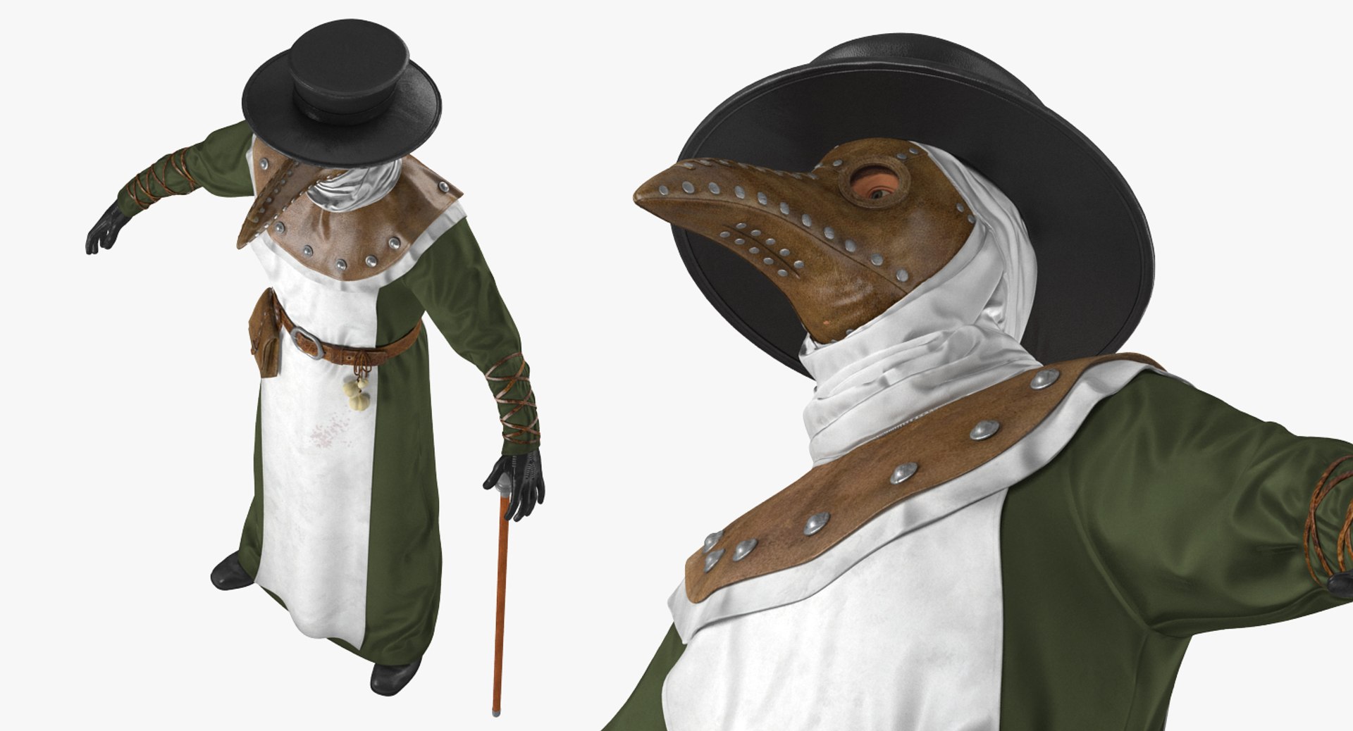 3D Plague Doctor Model - TurboSquid 1173965