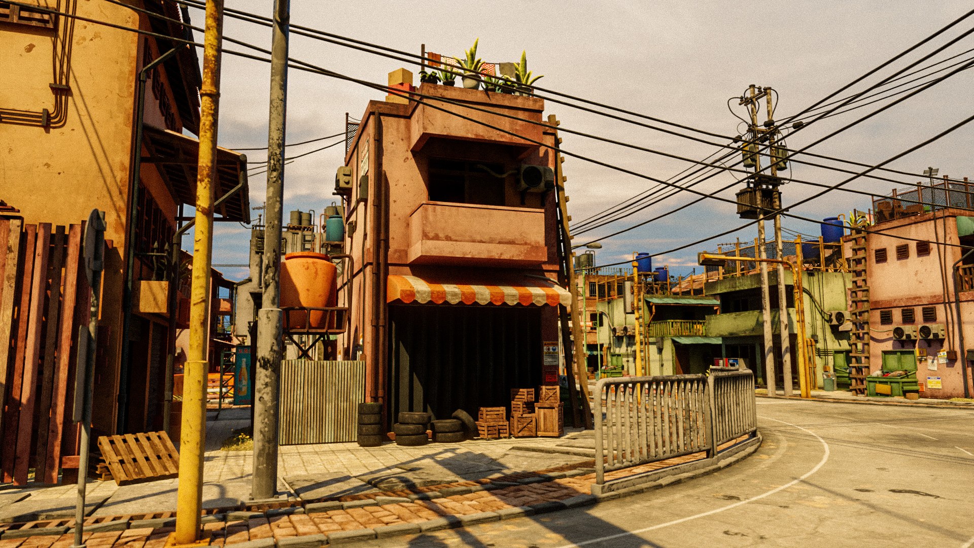 3D ASIAN URBAN ENVIRONMENT SCENE - HONGKONG COMPLETE PACK - TurboSquid ...