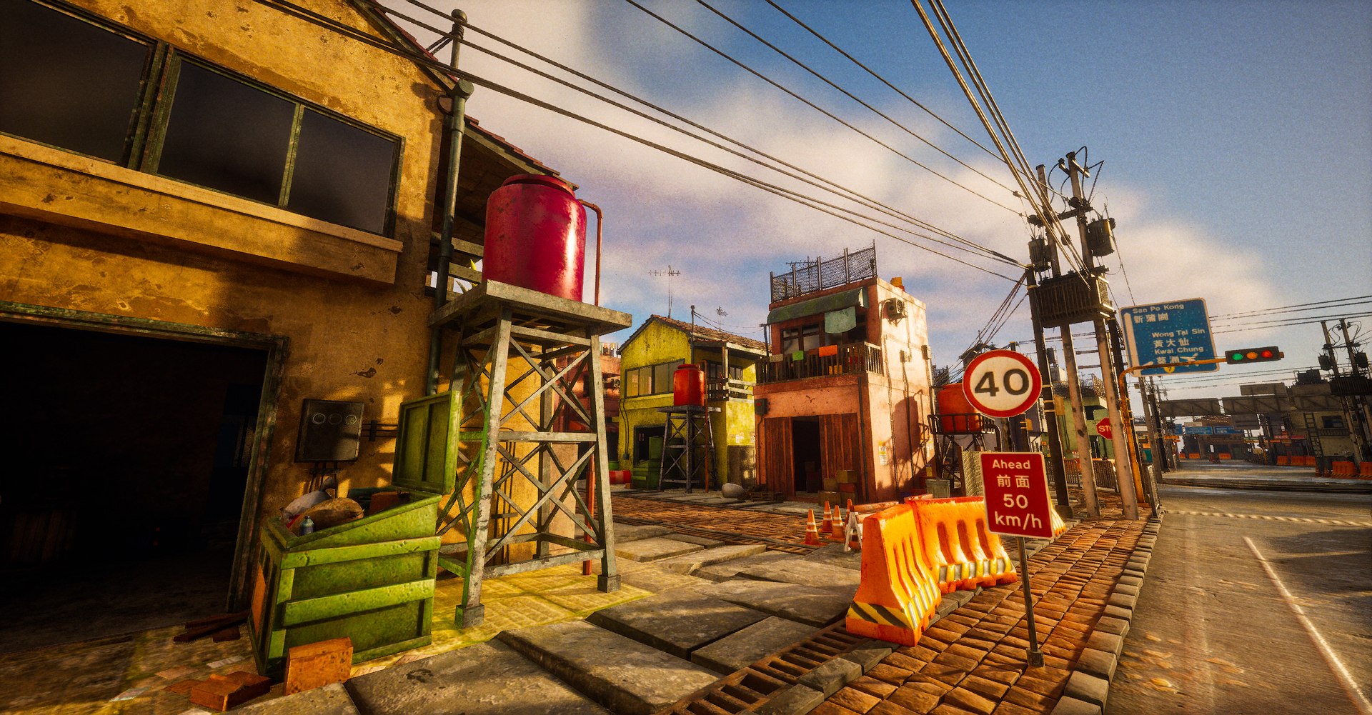3D ASIAN URBAN ENVIRONMENT SCENE - HONGKONG COMPLETE PACK - TurboSquid ...