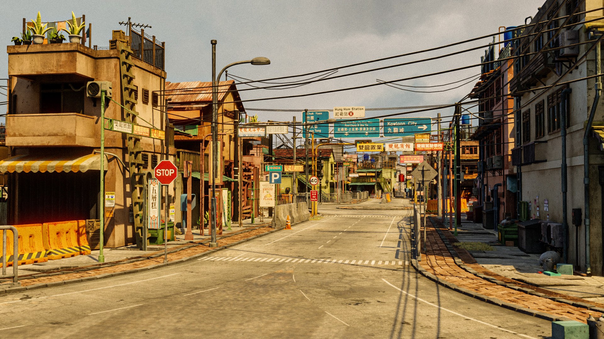 3D ASIAN URBAN ENVIRONMENT SCENE - HONGKONG COMPLETE PACK - TurboSquid ...