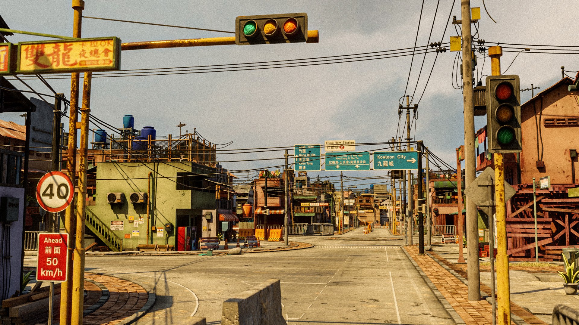 3D ASIAN URBAN ENVIRONMENT SCENE - HONGKONG COMPLETE PACK - TurboSquid ...