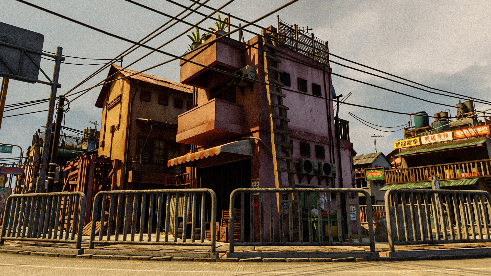 3D ASIAN URBAN ENVIRONMENT SCENE - HONGKONG COMPLETE PACK - TurboSquid ...