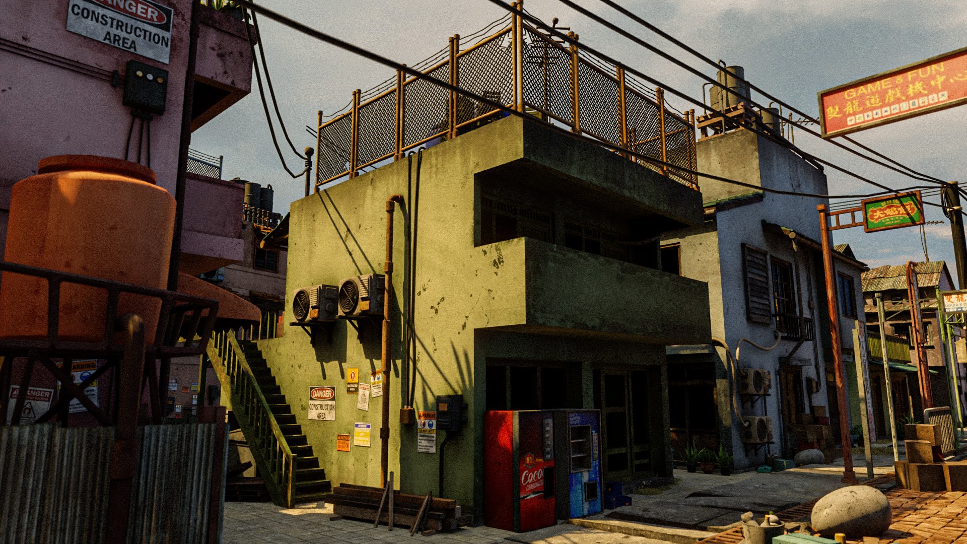 3D ASIAN URBAN ENVIRONMENT SCENE - HONGKONG COMPLETE PACK - TurboSquid ...