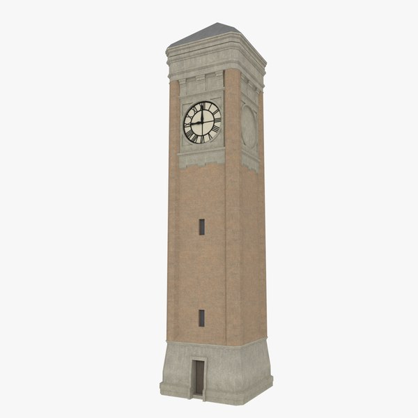 Clock Tower Blender Models for Download | TurboSquid