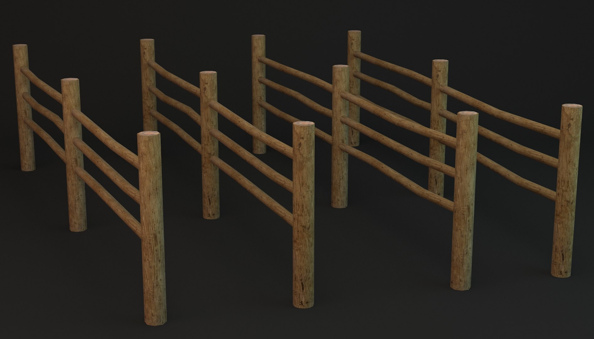 Low-poly Fence 3D Model - TurboSquid 1218166