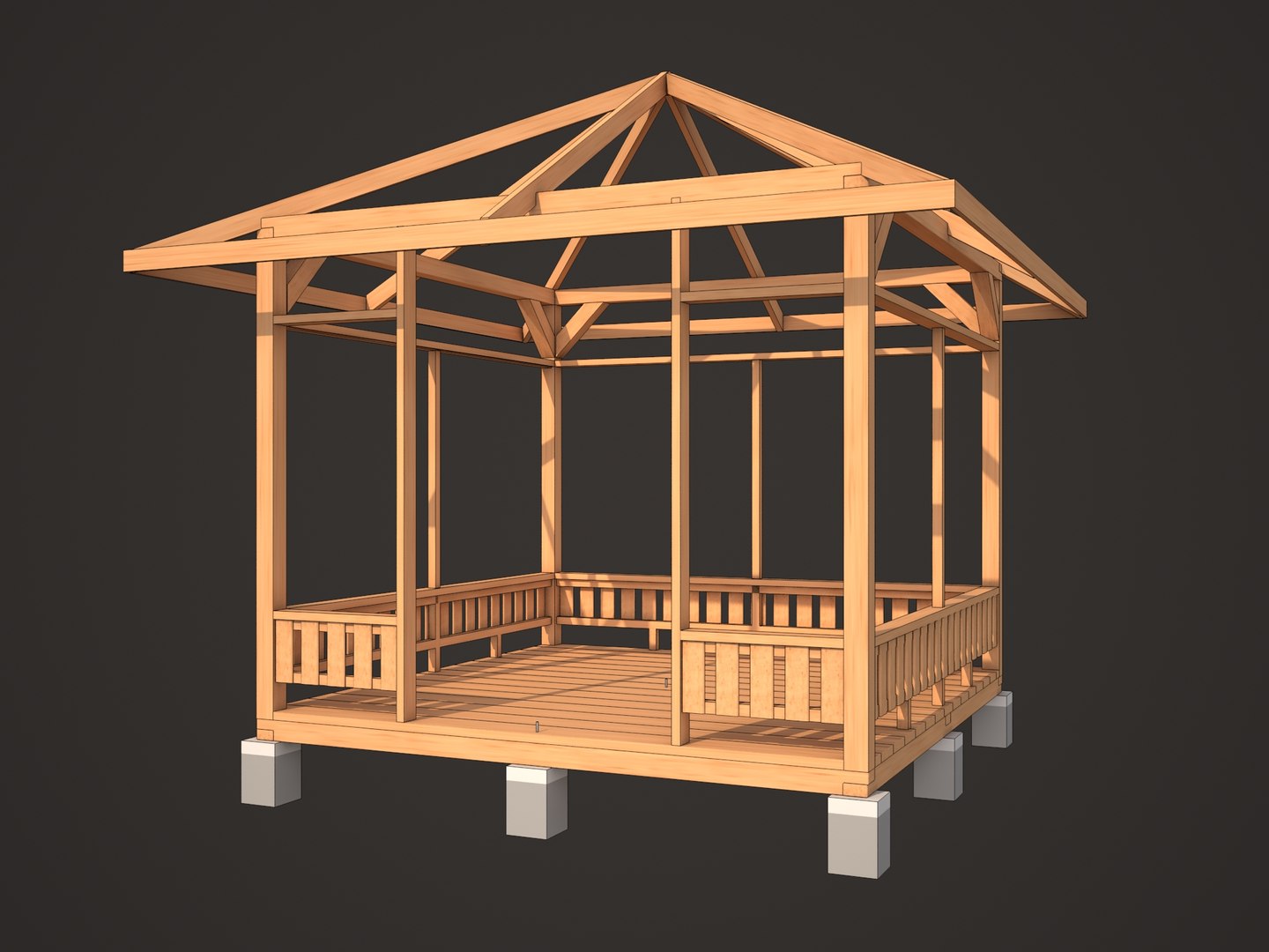 3D Pavilion Model - TurboSquid 1218771
