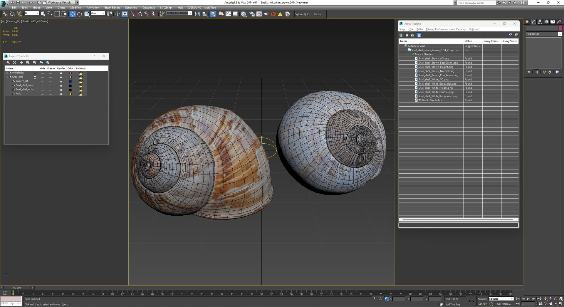 3D Snail Shell Model - TurboSquid 2074733