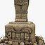 of stone totems heads