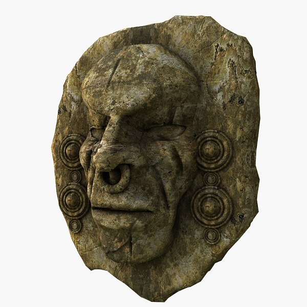 of stone totems heads