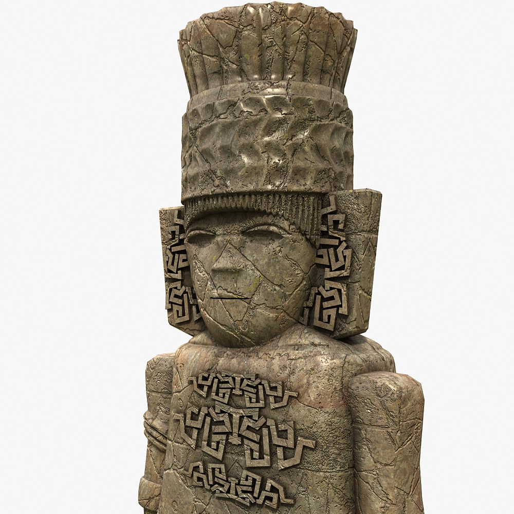 of stone totems heads