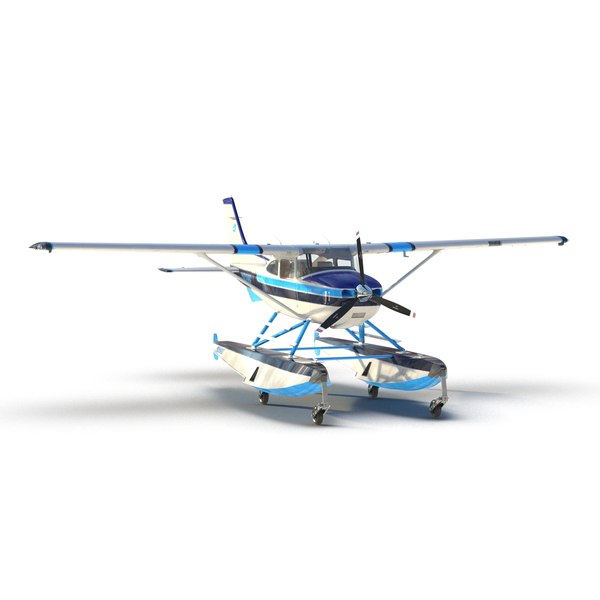 3d model cessna 182 skylane floats