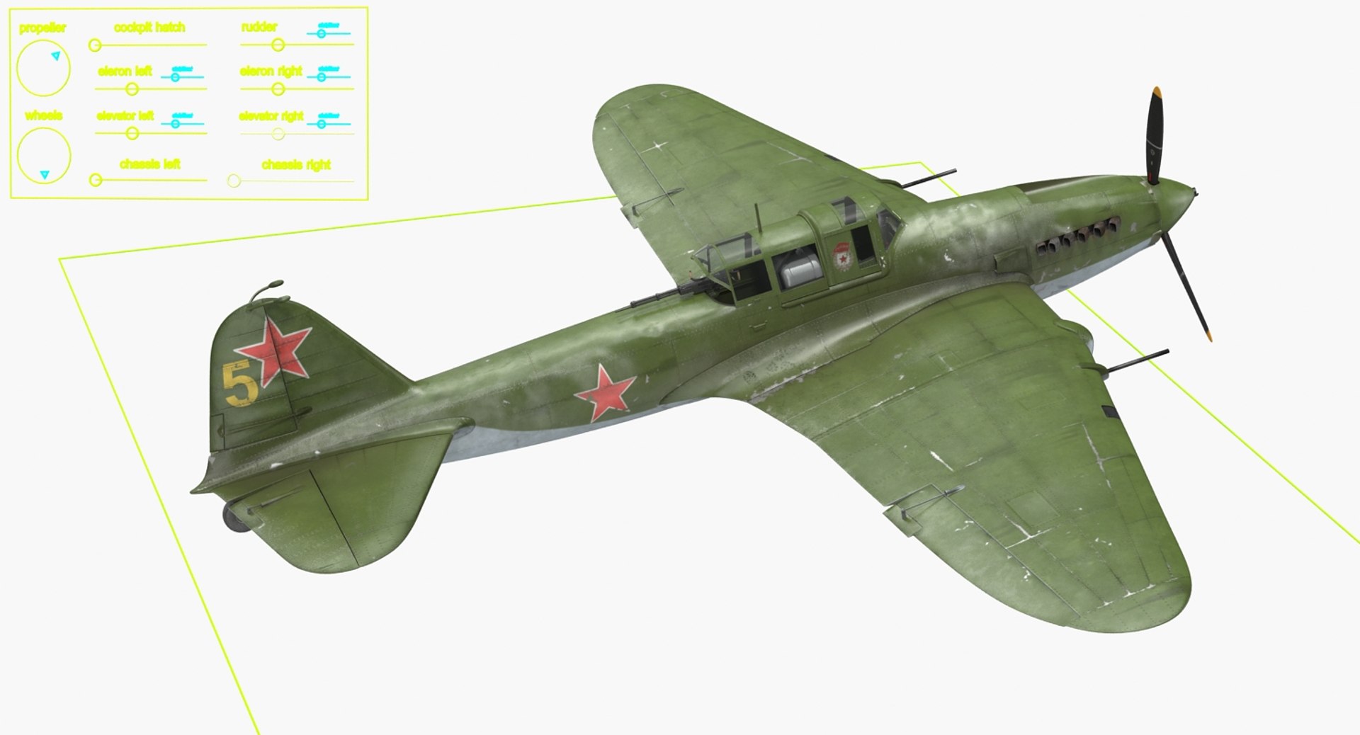 Ilyushin Il-2 Wwii Soviet 3D - TurboSquid 1205392
