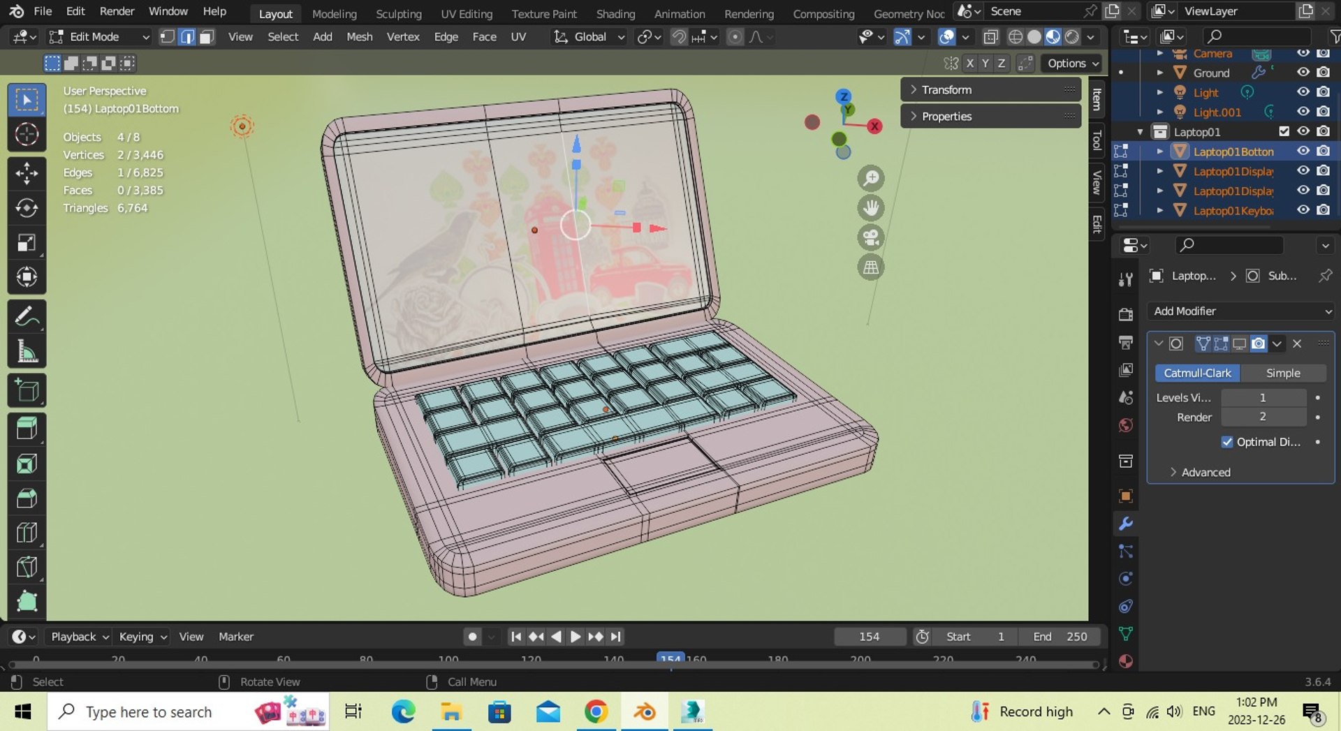 3D Low Poly Cartoon Laptop 01 - TurboSquid 2169506