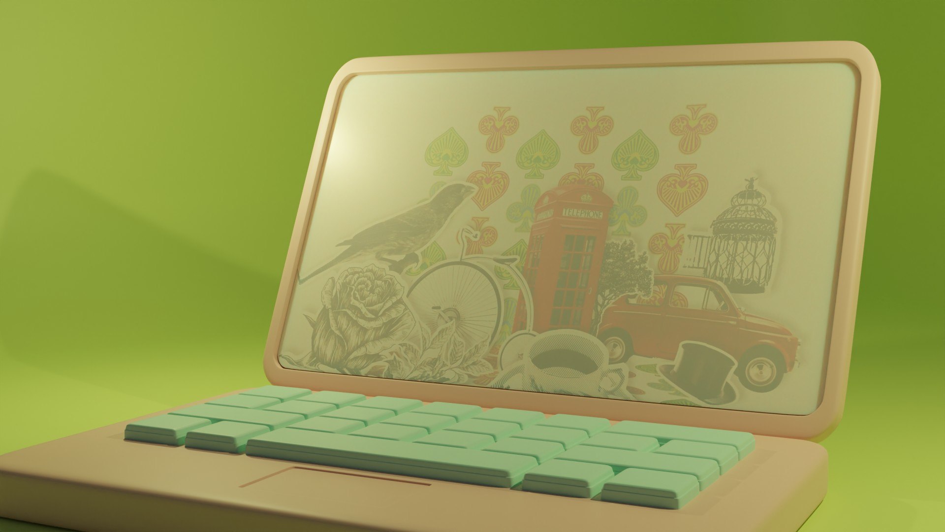 3D Low Poly Cartoon Laptop 01 - TurboSquid 2169506