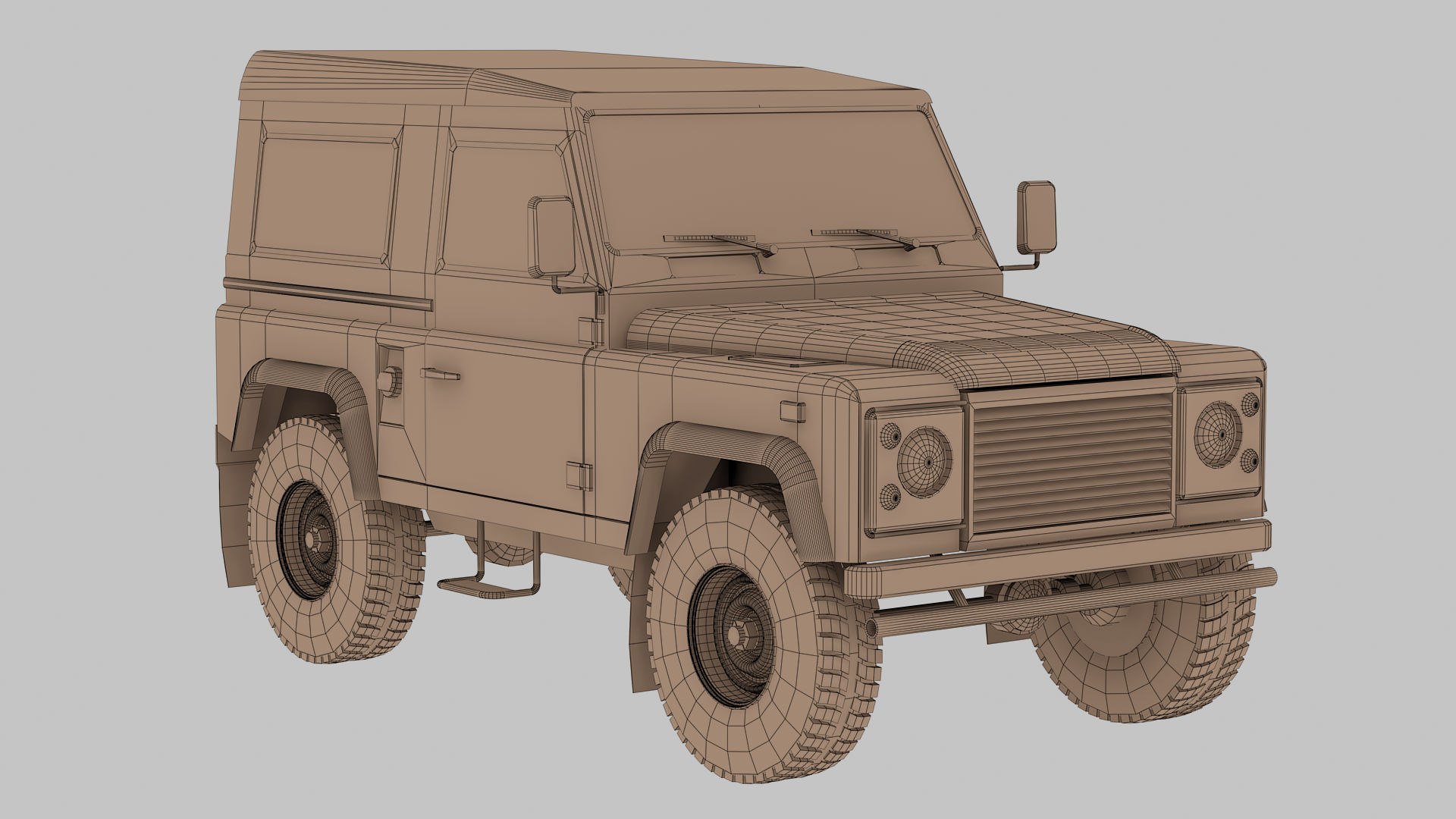 3D Land Rover Defender 90 - TurboSquid 2201457