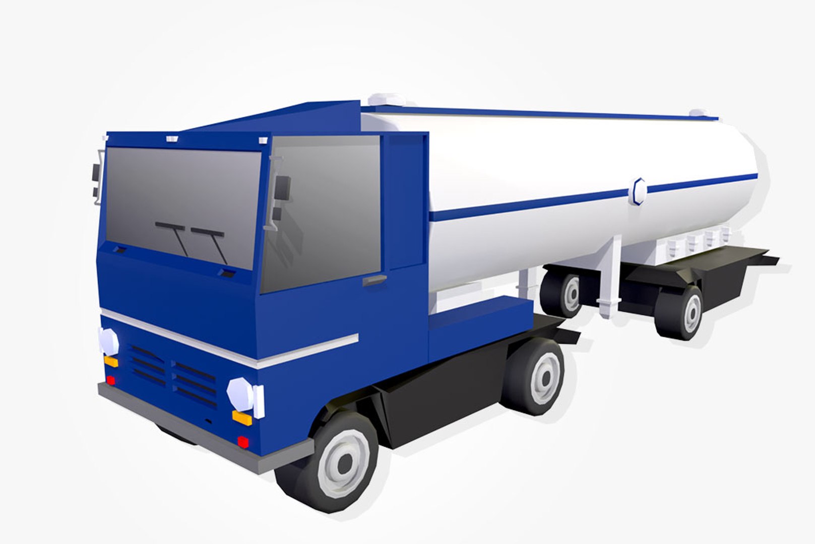 3D Cartoonish Tanker 3D Model - TurboSquid 2124379