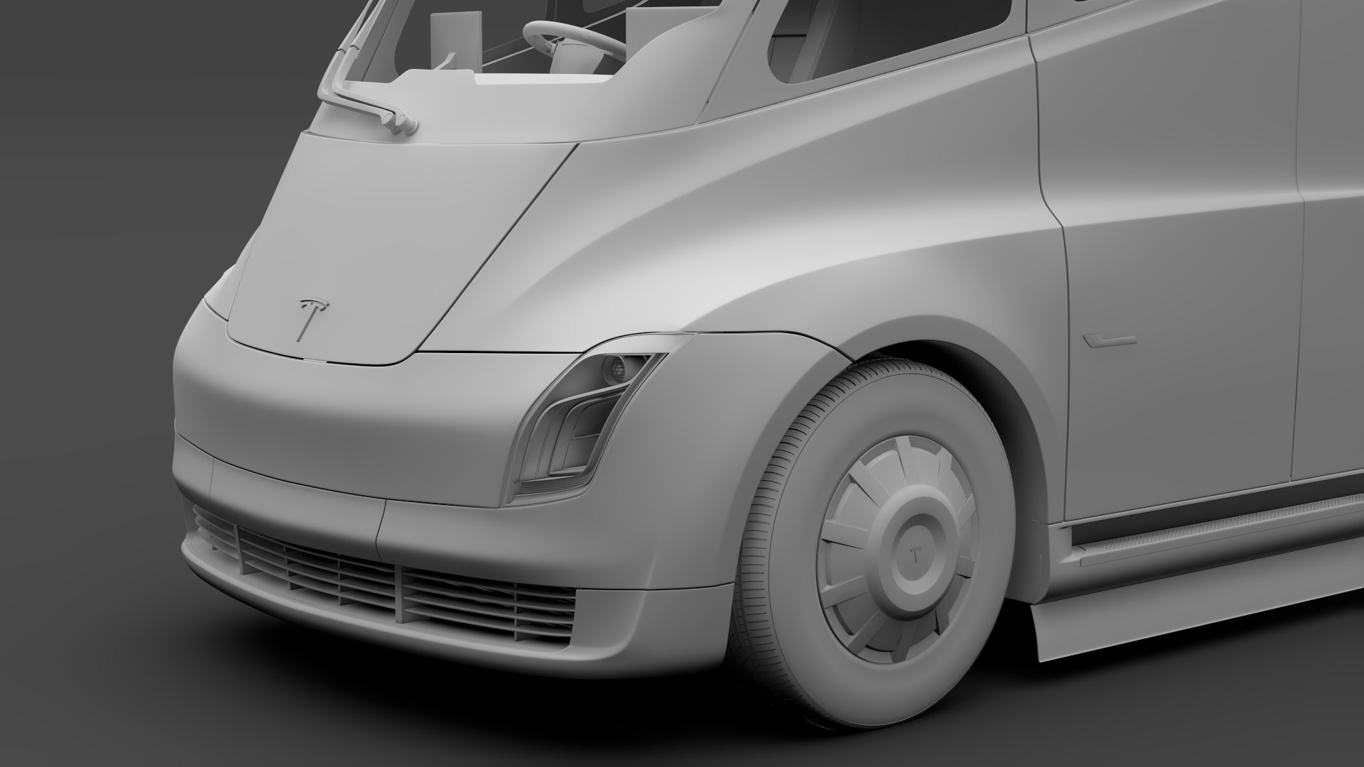 3D Model Tesla Semi 2axis 2018 - TurboSquid 1263584