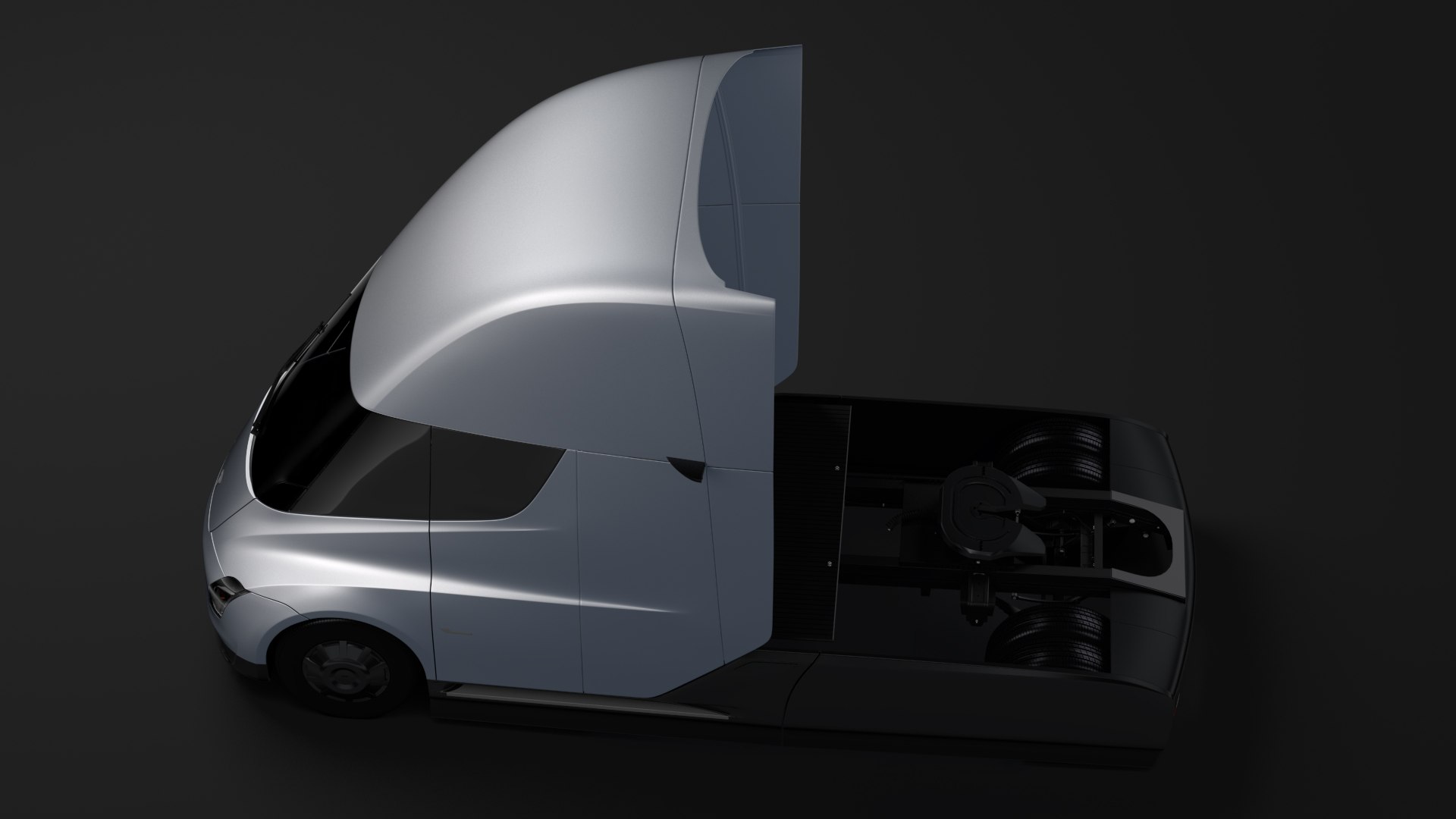 3D Model Tesla Semi 2axis 2018 - TurboSquid 1263584