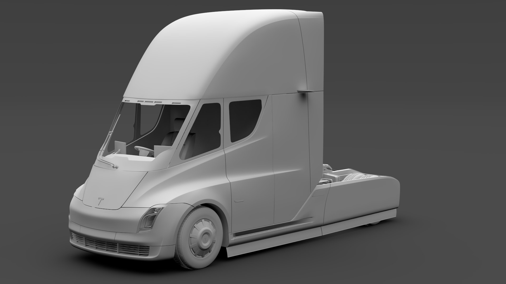 3D Model Tesla Semi 2axis 2018 - TurboSquid 1263584