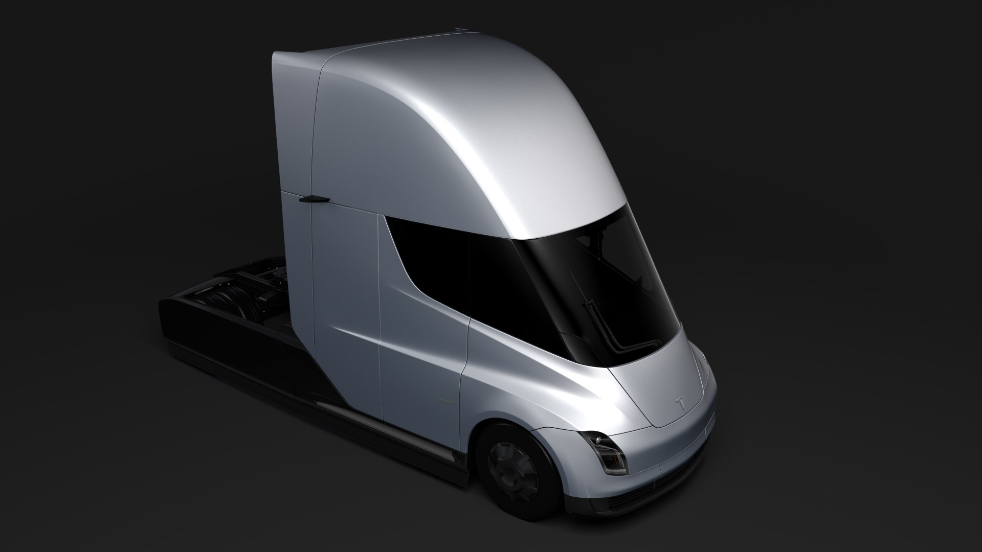 3D Model Tesla Semi 2axis 2018 - TurboSquid 1263584