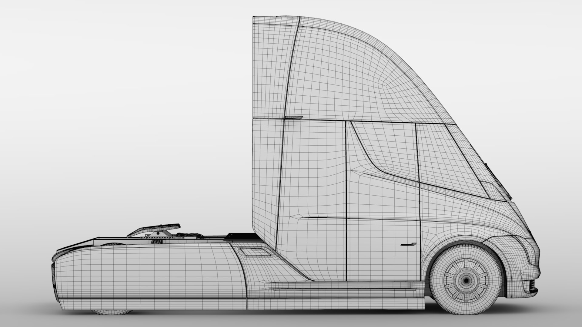 3D Model Tesla Semi 2axis 2018 - TurboSquid 1263584