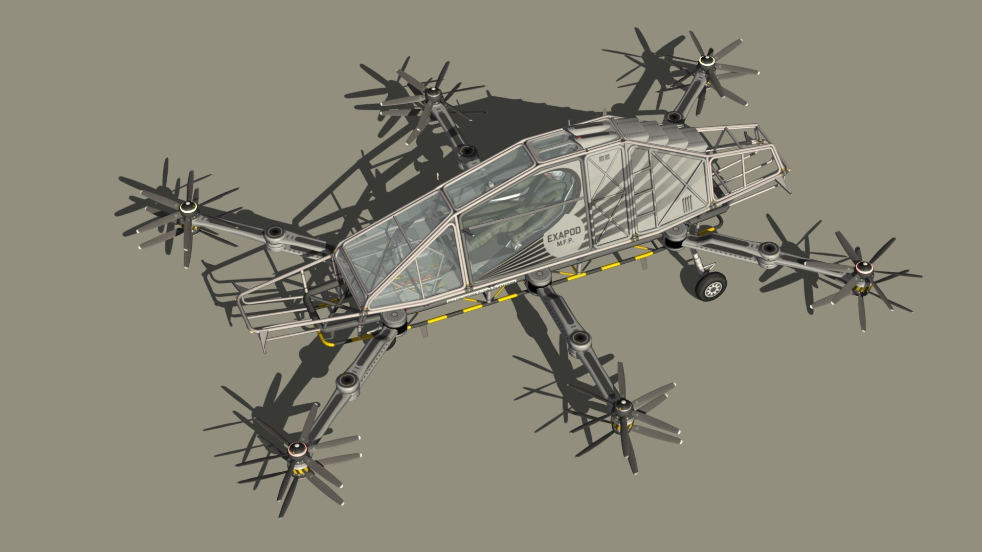 3D Model Multipurpose Flying Plataform - TurboSquid 2017732