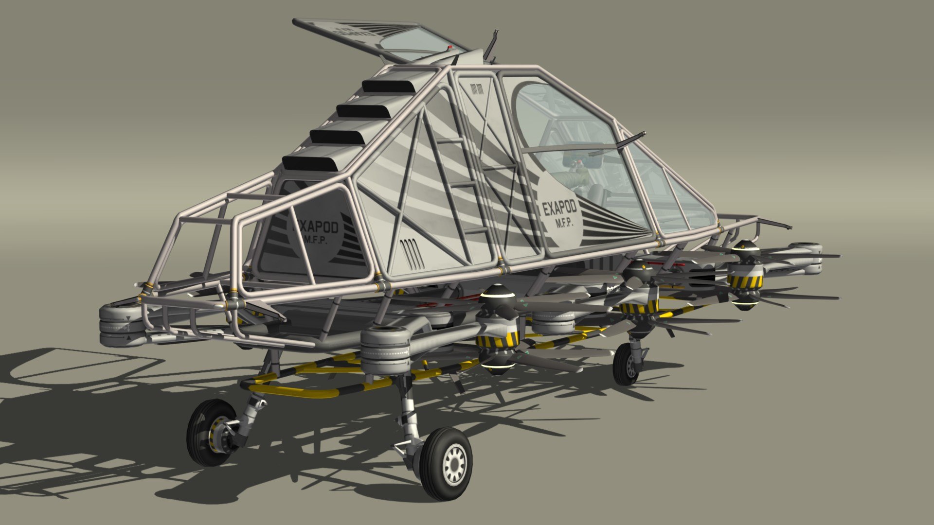 3D Model Multipurpose Flying Plataform - TurboSquid 2017732