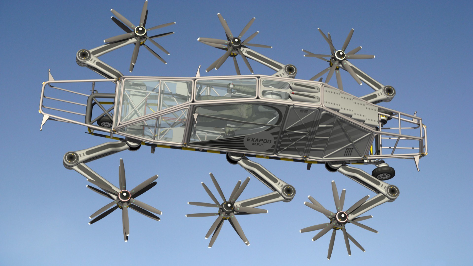 3D Model Multipurpose Flying Plataform - TurboSquid 2017732