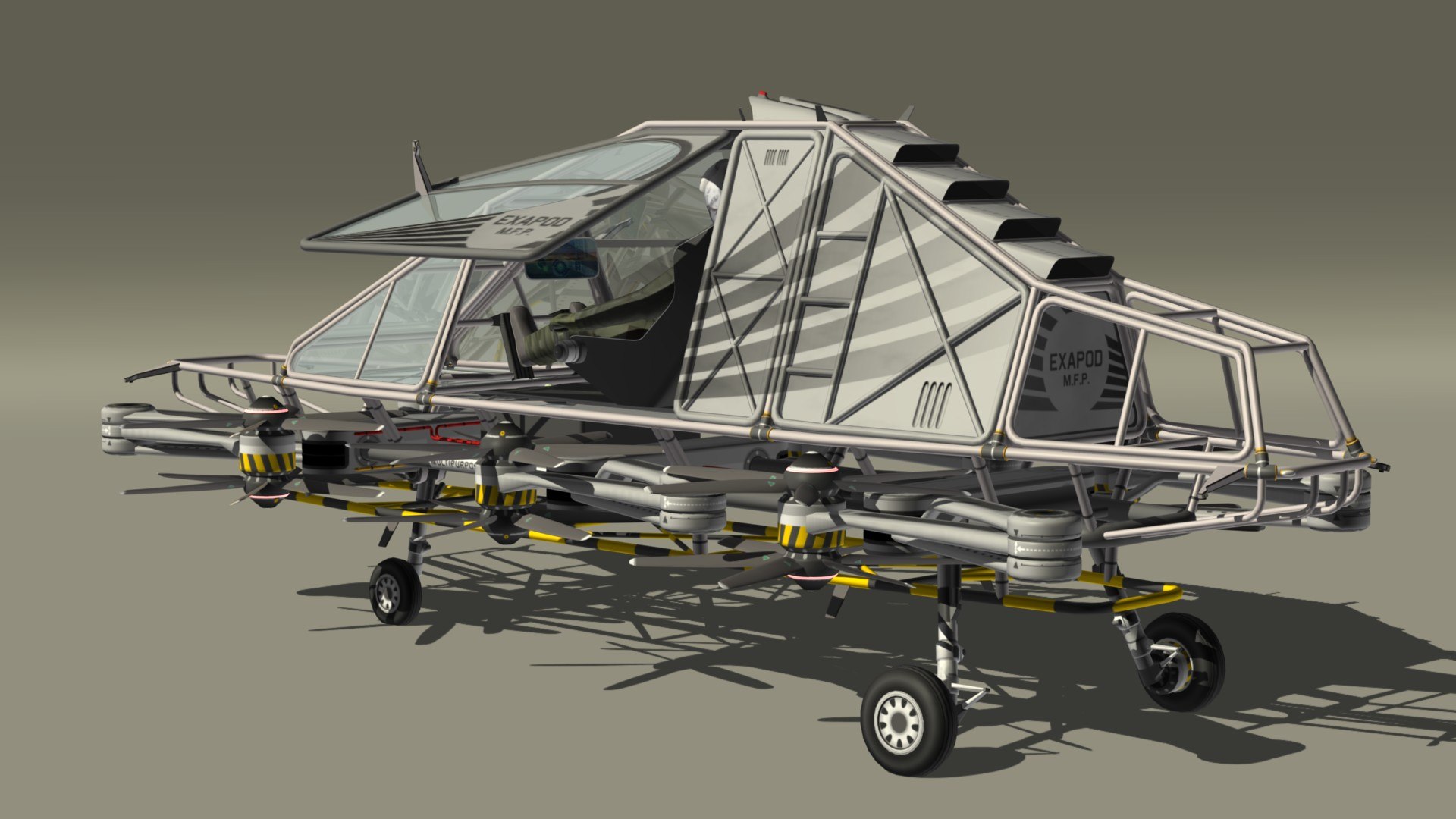 3D Model Multipurpose Flying Plataform - TurboSquid 2017732