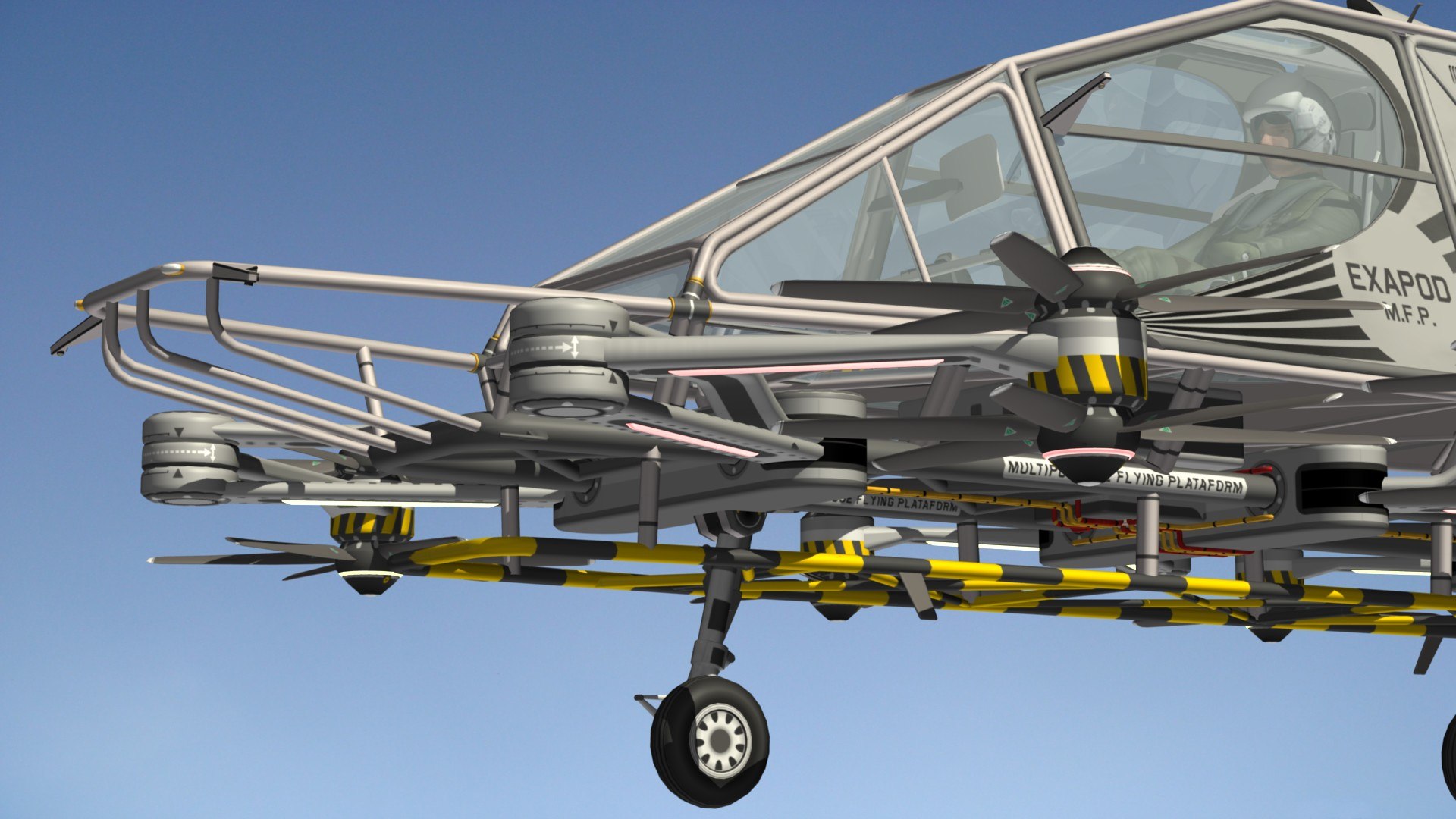 3D Model Multipurpose Flying Plataform - TurboSquid 2017732