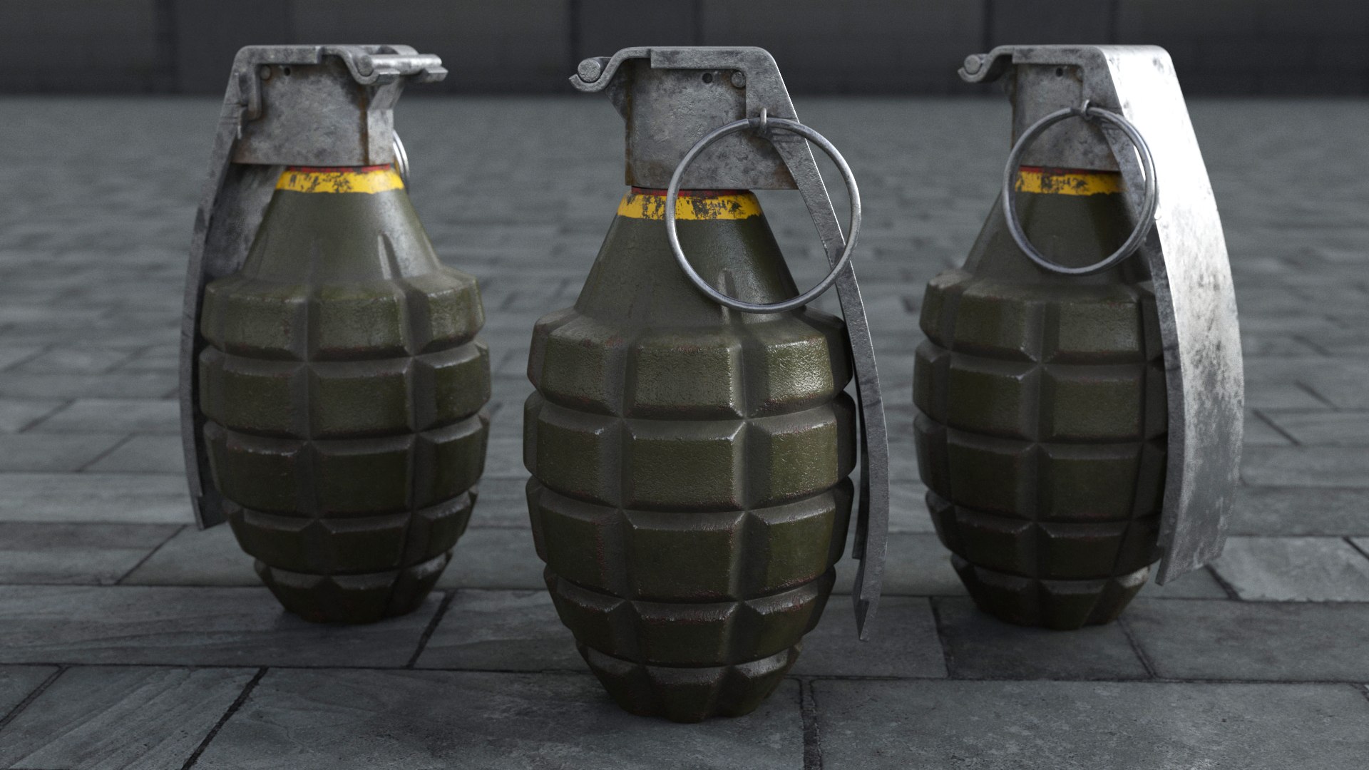 3D Hand Grenade Model - TurboSquid 1961906