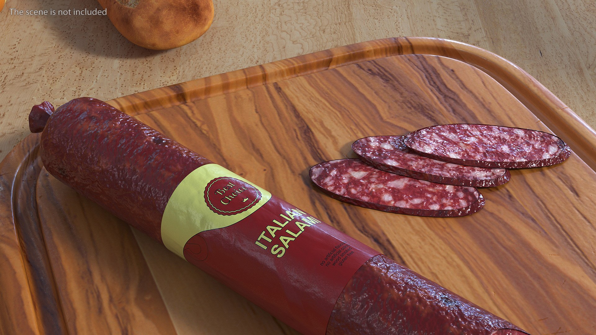 Sliced Salami Stick Model - TurboSquid 2185737