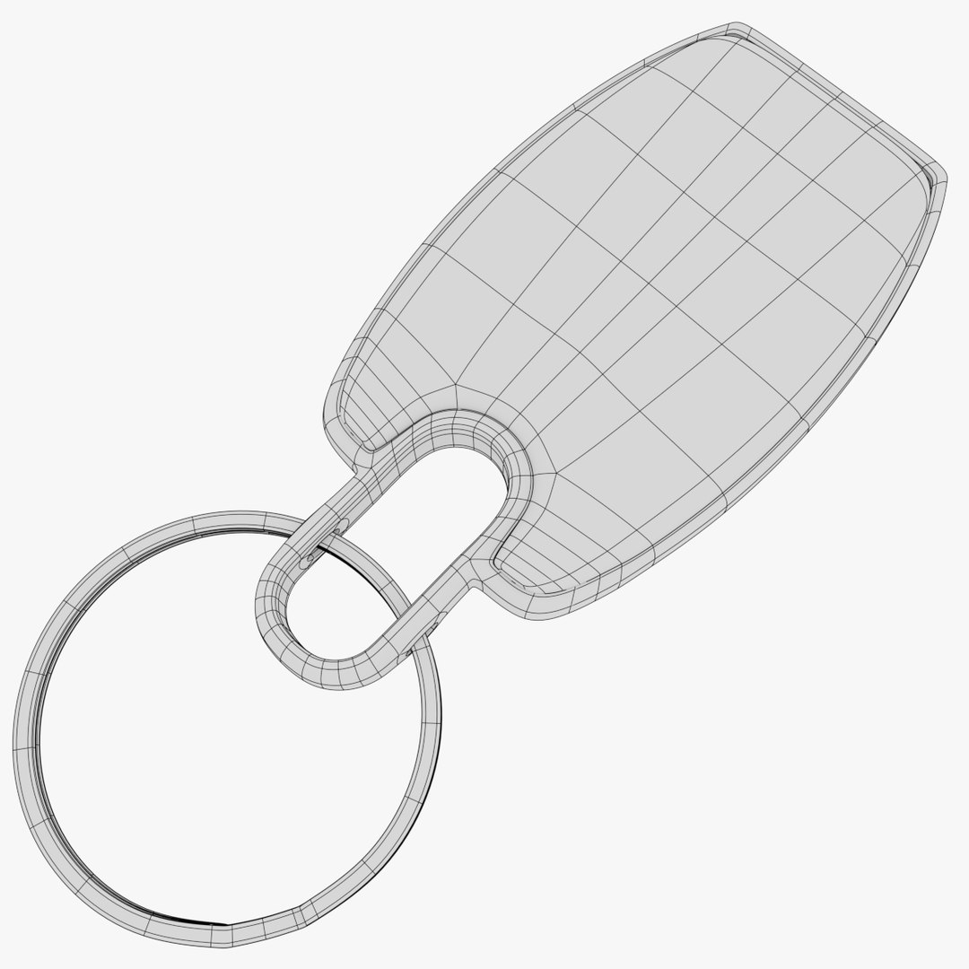 3d model keyring ring keys