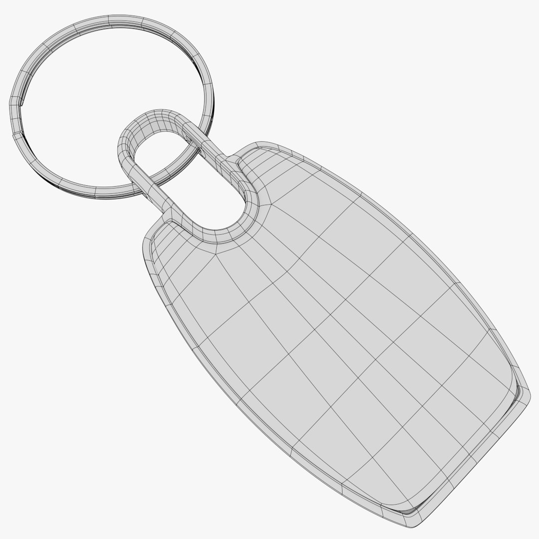3d model keyring ring keys