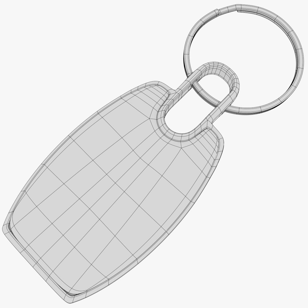 3d model keyring ring keys