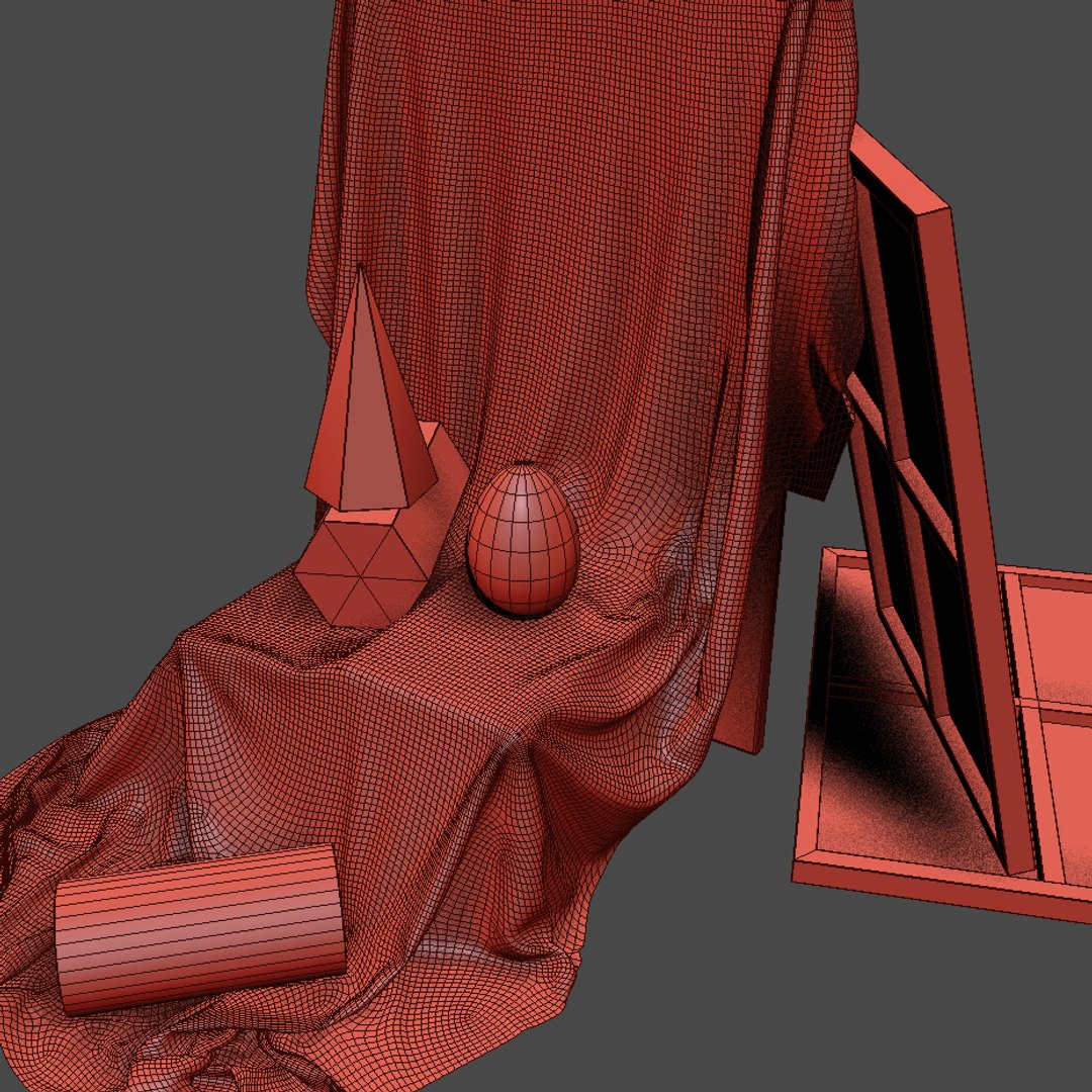 3d Model Easel Brauberg Composition Plaster