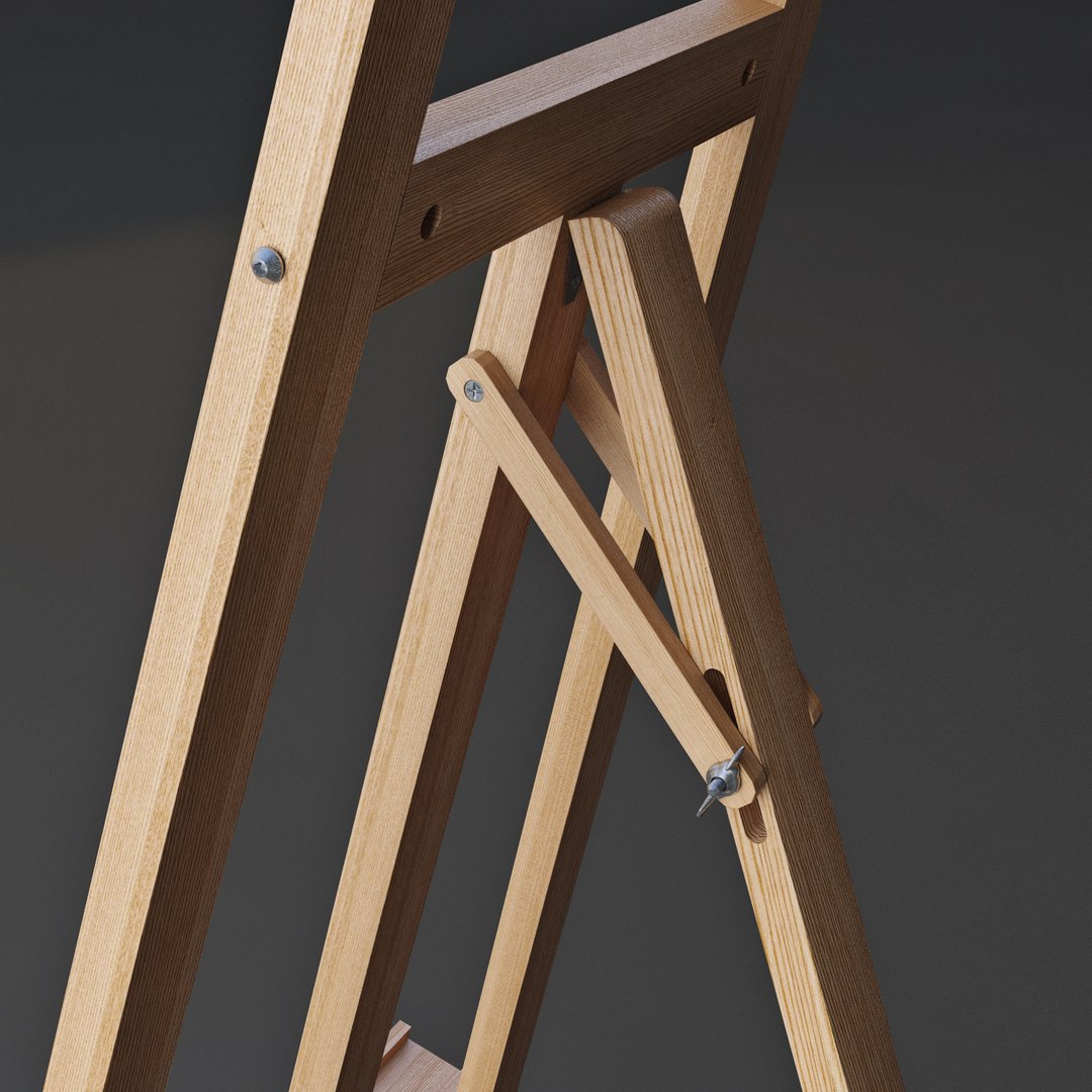 3d Model Easel Brauberg Composition Plaster