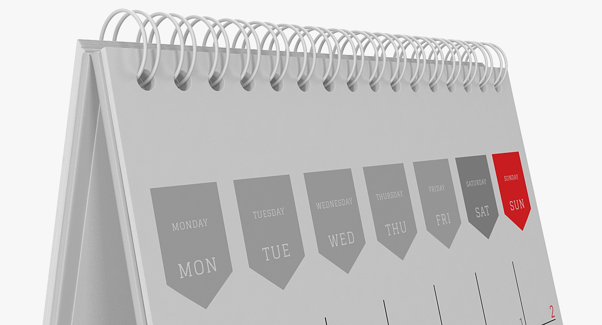 3D Desk Calendar - TurboSquid 1303624